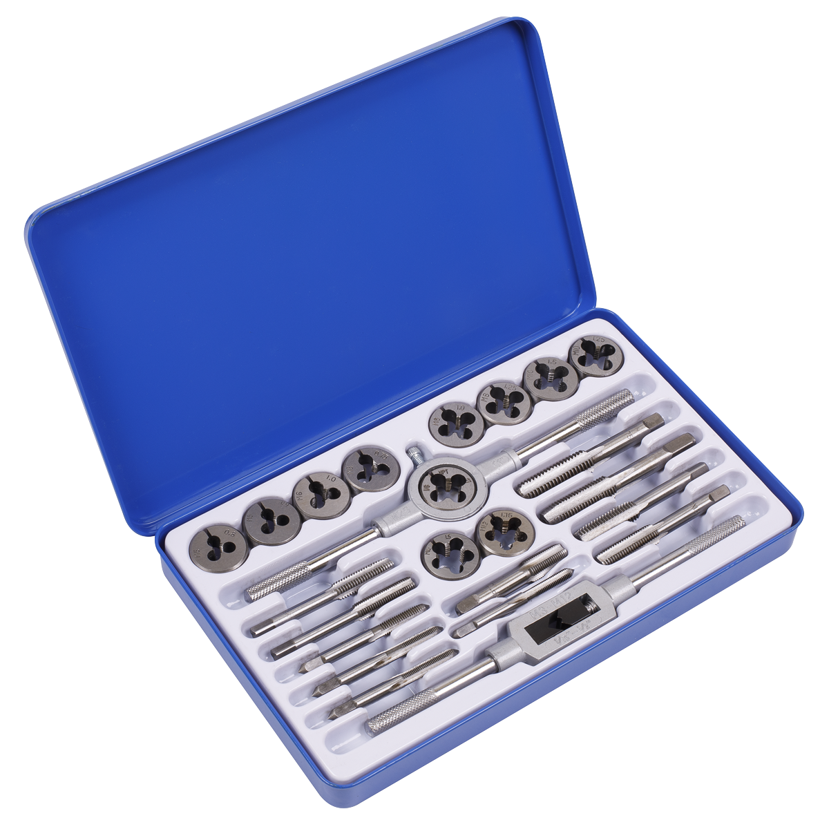 Tap & Split Die Set Imperial 24pc - Sealey Tools UK | Jawel Tools