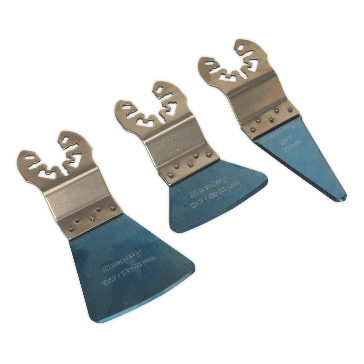 Multi-Tool Scraping Blade Set 3pc - Sealey Tools UK | Jawel Tools